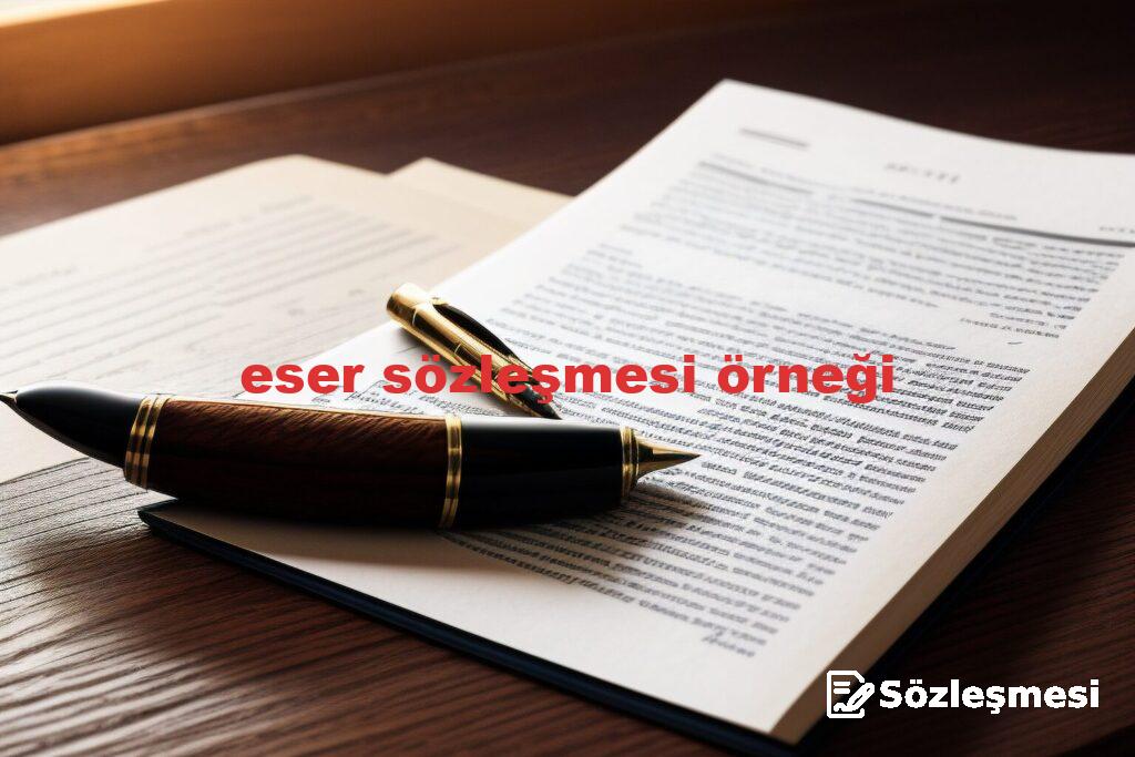 eser sözleşmesi örneği - Sözleşmesi